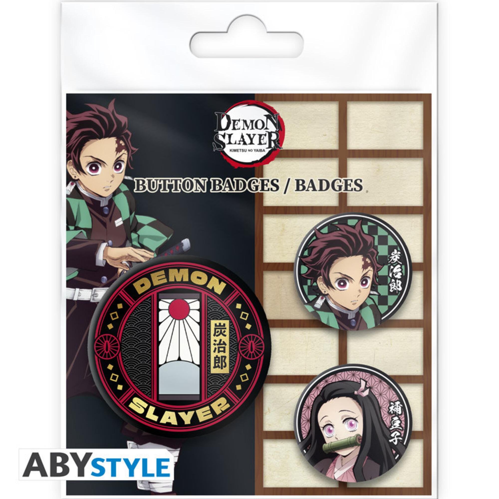 Demon Slayer Tanjiro & Nezuko Badge Pack (3x) - Planet Fantasy