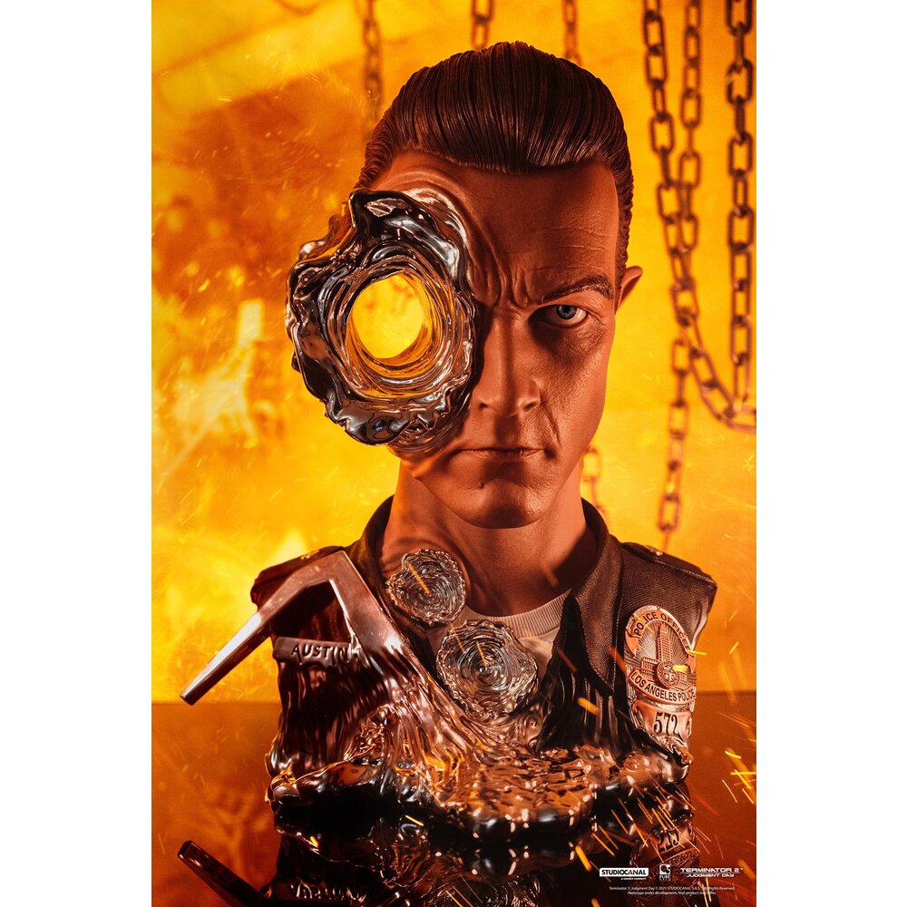Terminator Bust 1/1 Painted T-1000 Standard Edition 44 cm - Planet Fantasy