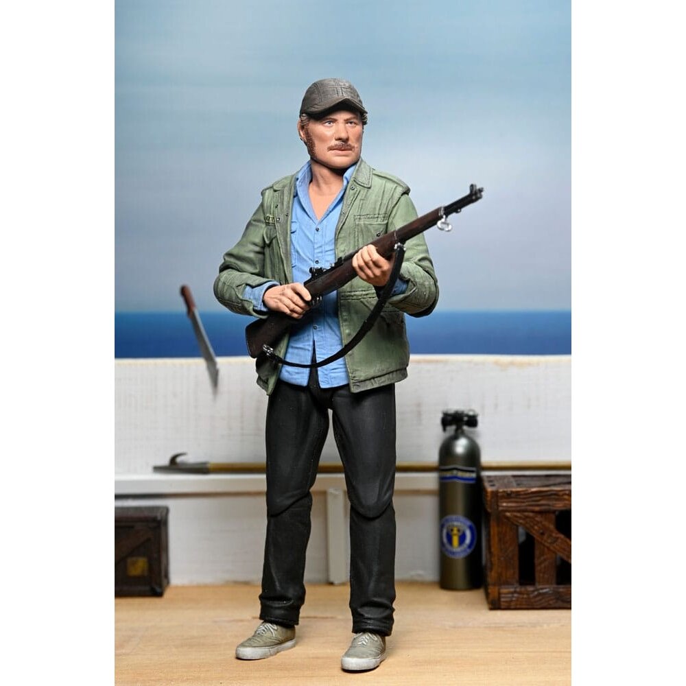 Jaws Action Figure Ultimate Sam Quint 50th Anniversary Figure 18 cm ...