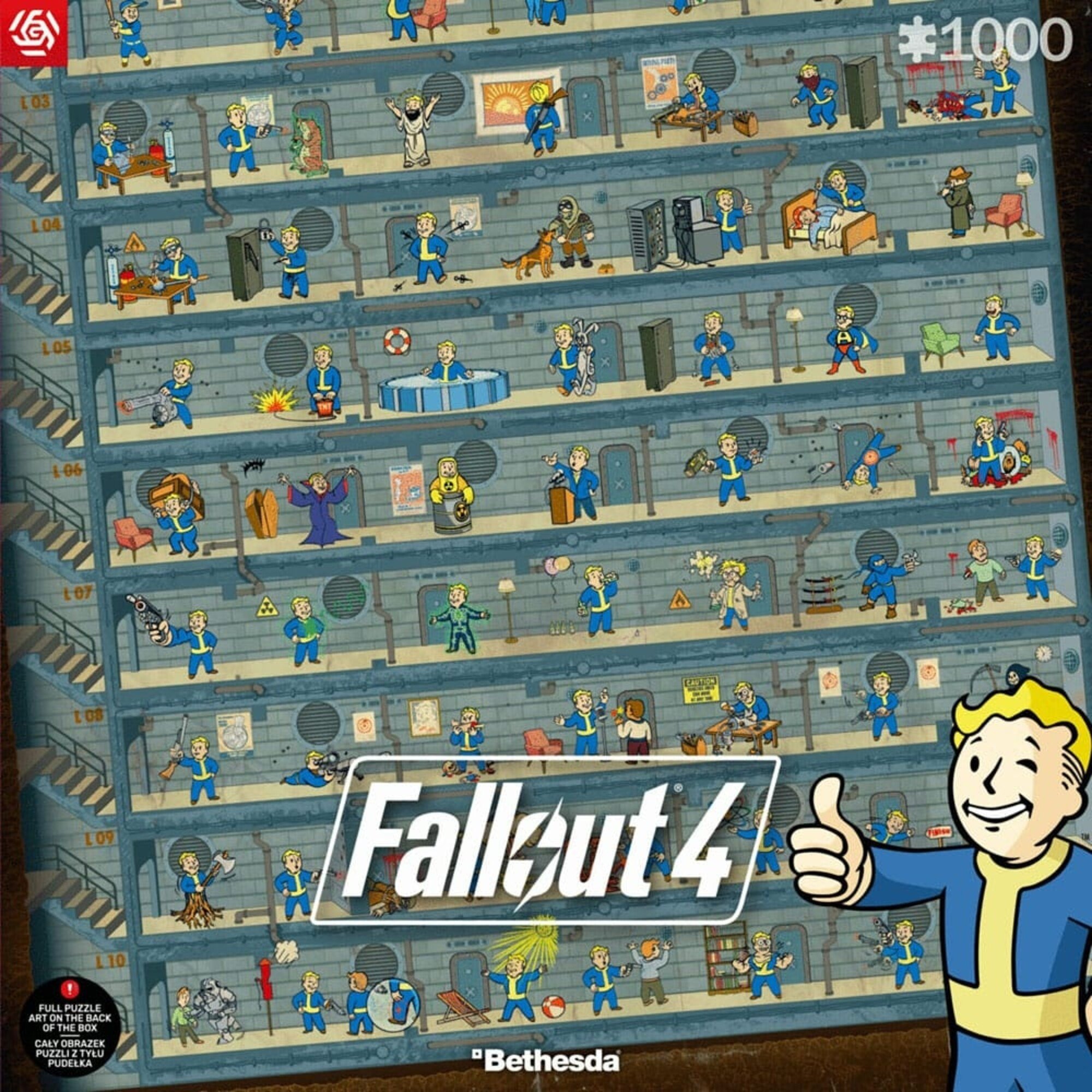 Fallout 4 Perk Poster Puzzel (1000 stukken) - Planet Fantasy