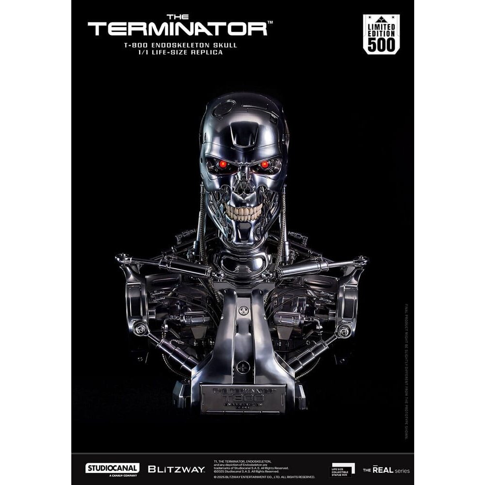 The Terminator The Real Series Life Size Bust T-800 Endoskeleton Skull ...