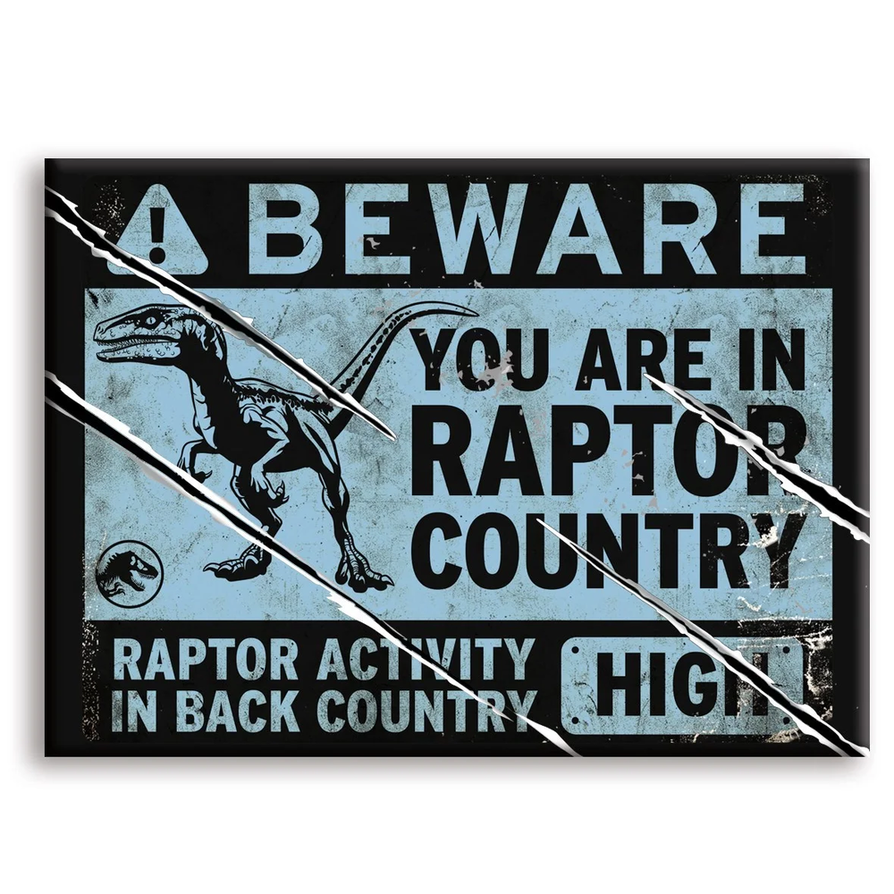 Jurassic World Raptor Sign Magneet - Planet Fantasy