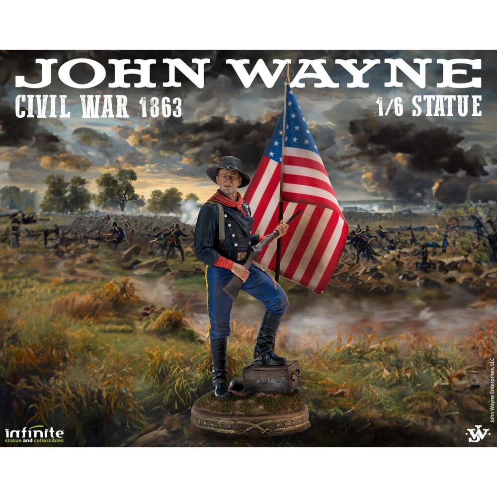 The Horse Soldier Statue 1/6 John Wayne Civil War 1863 48 cm - Planet ...