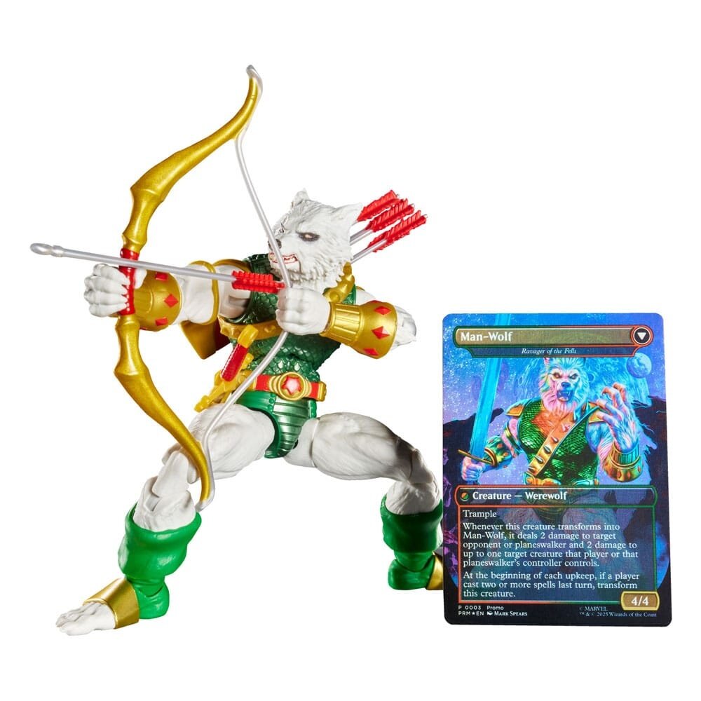 Marvel Legends Magic: The Gathering Action Figure Man-Wolf (plus ...