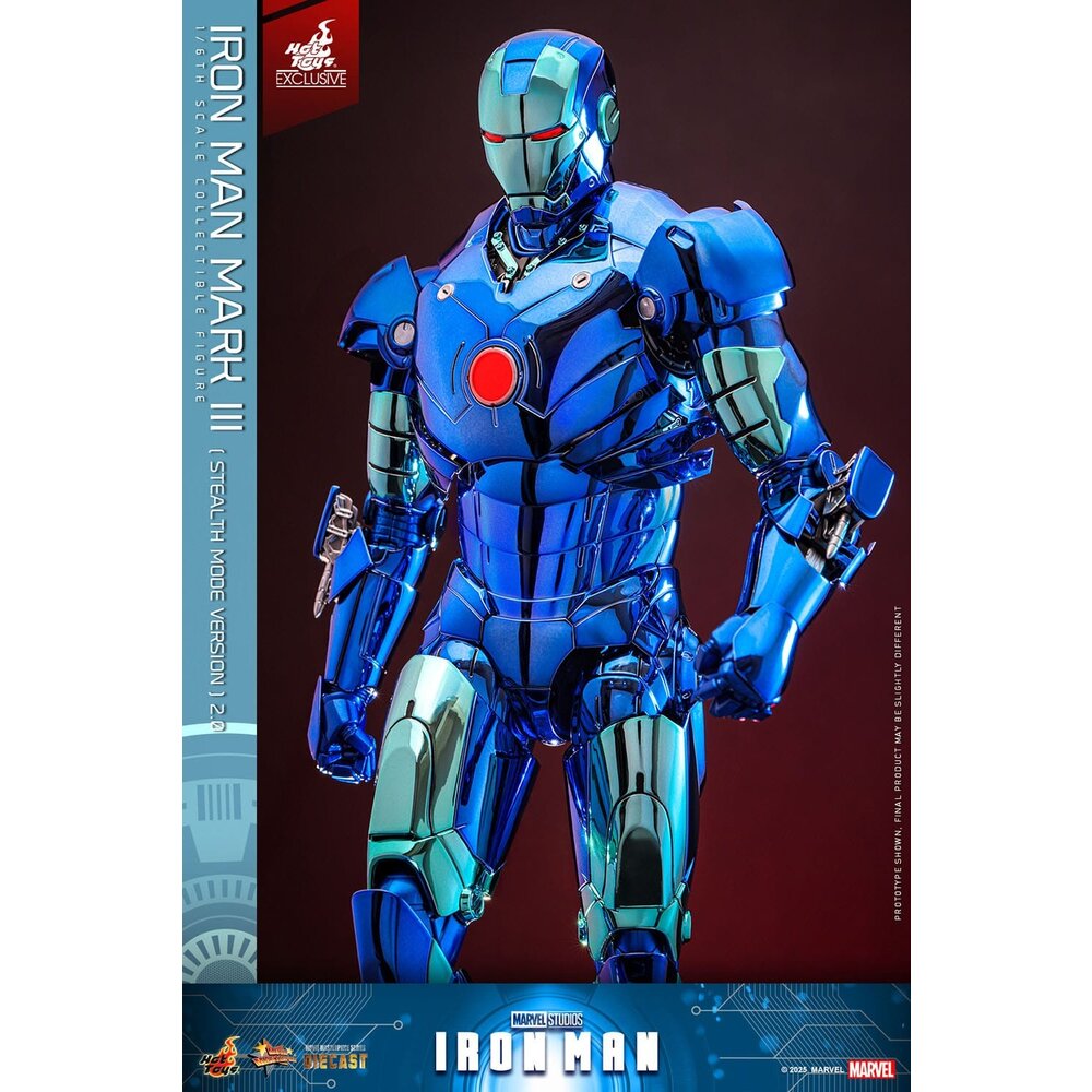 Iron Man Diecast Action Figure 1/6 Iron Man Mark III (Stealth Mode Ver ...