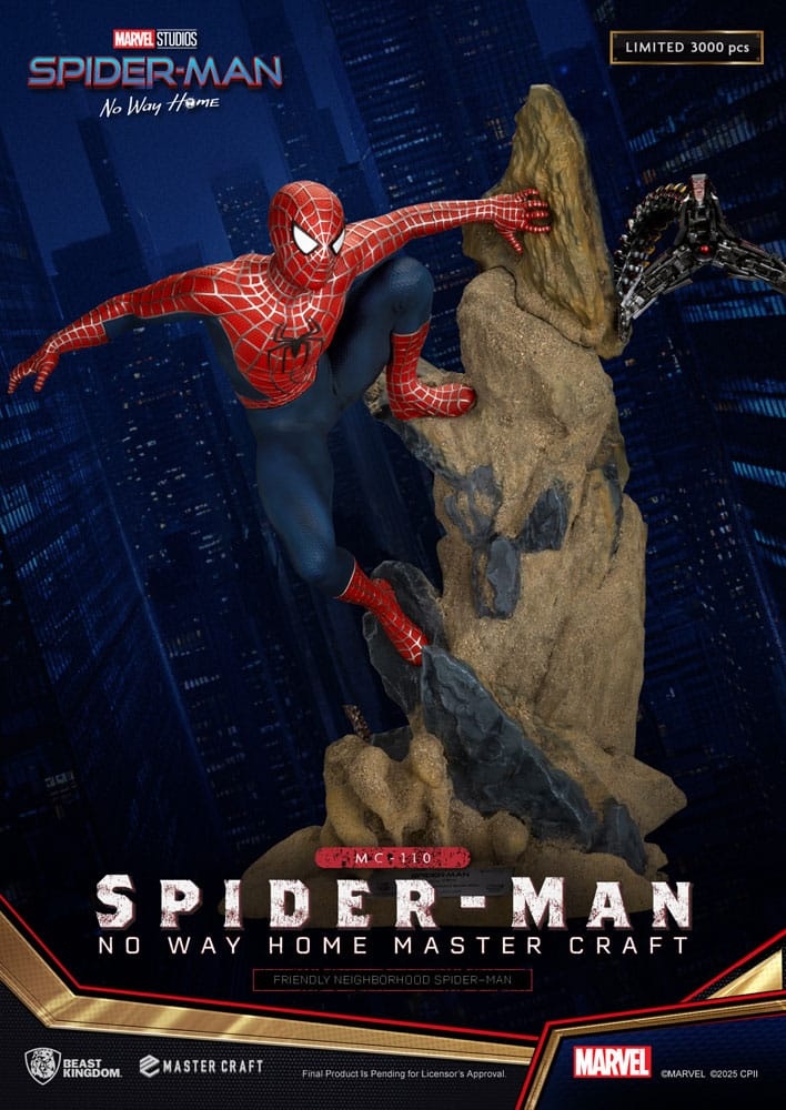 Spider-Man: No Way Home Master Craft Statue Friendly Neighborhood ...