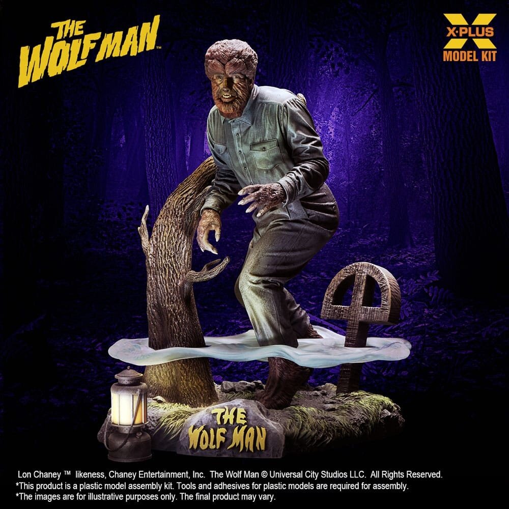 Wolf Man Plastic Model Kit 1/8 Lon Chaney Jr. as Wolf Man 22 cm ...