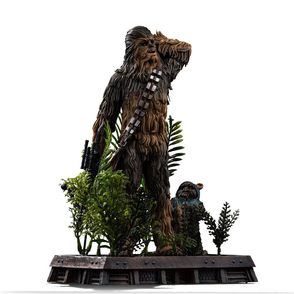 Star Wars Episode VI Art Scale Statue 1/10 Chewbacca and Tokkat 22 cm ...
