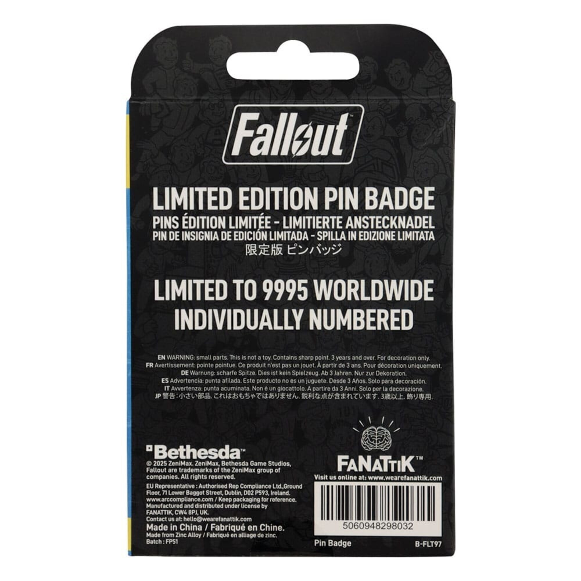 Fallout Pin Badge Charisma Boy Limited Edition - Planet Fantasy