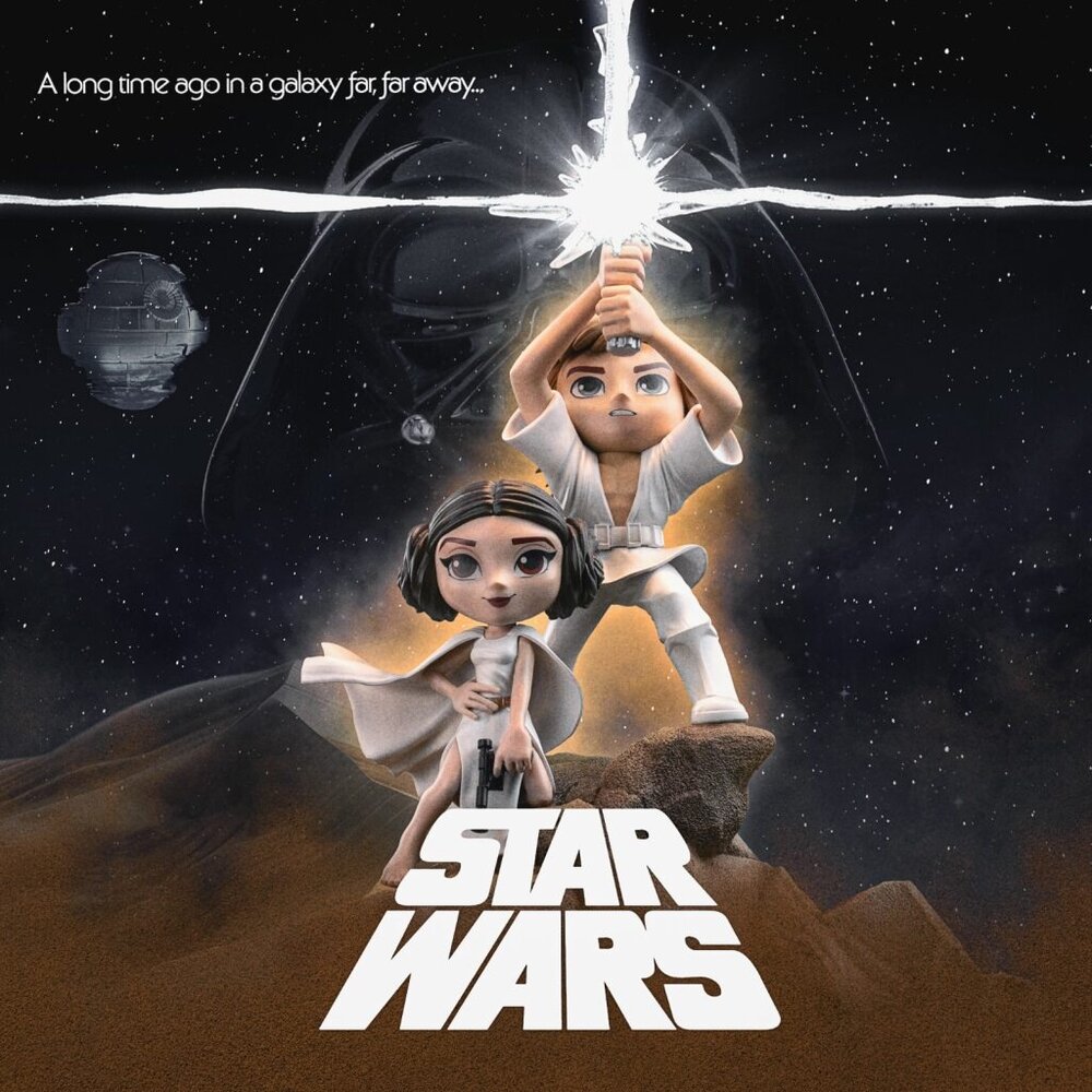 Star Wars Mini Co. PVC Figure Luke & Leia 30 cm - Planet Fantasy