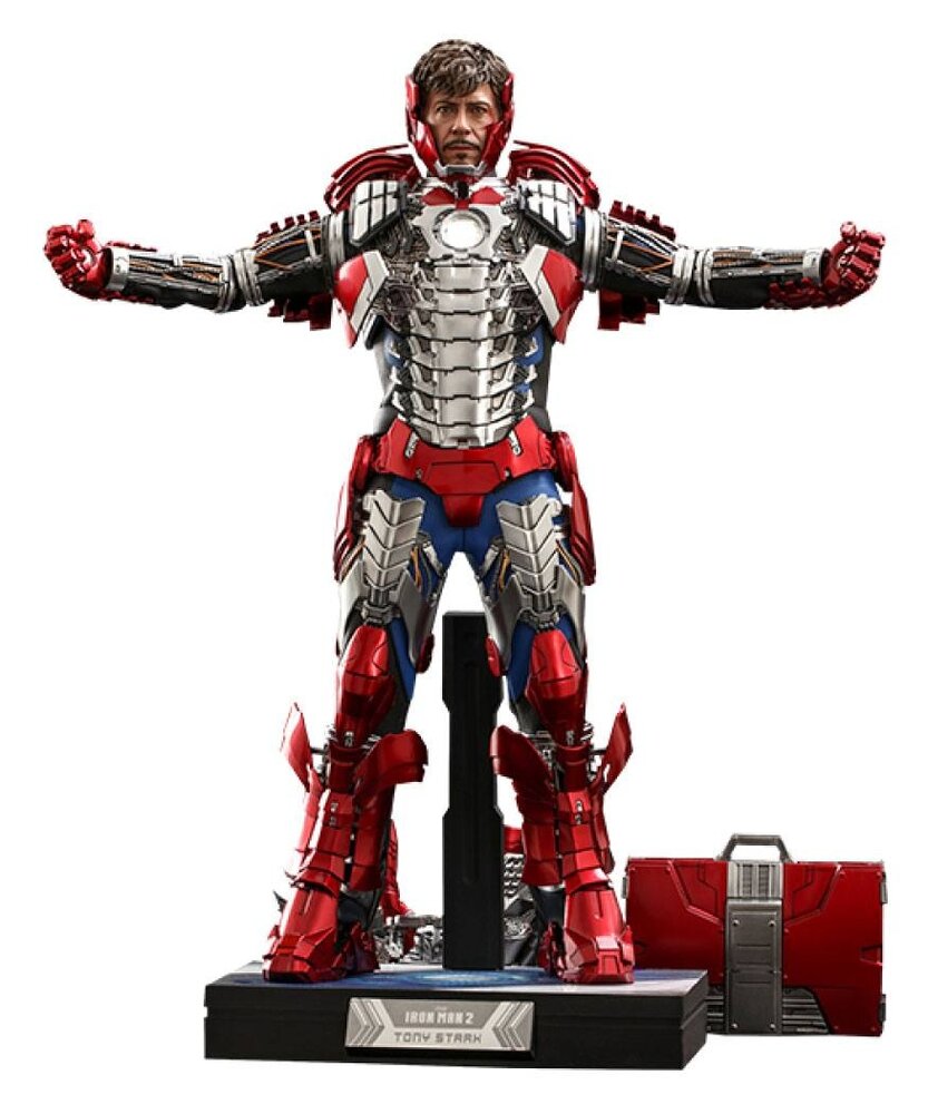 Iron Man 2 Action Figure 1/6 Tony Stark (Mark V Suit Up Version) Deluxe ...