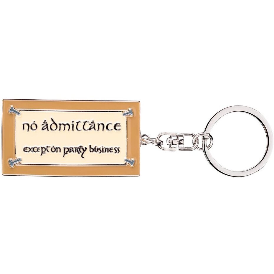 Lord of the Rings No Admittance Sign Keychain - Planet Fantasy