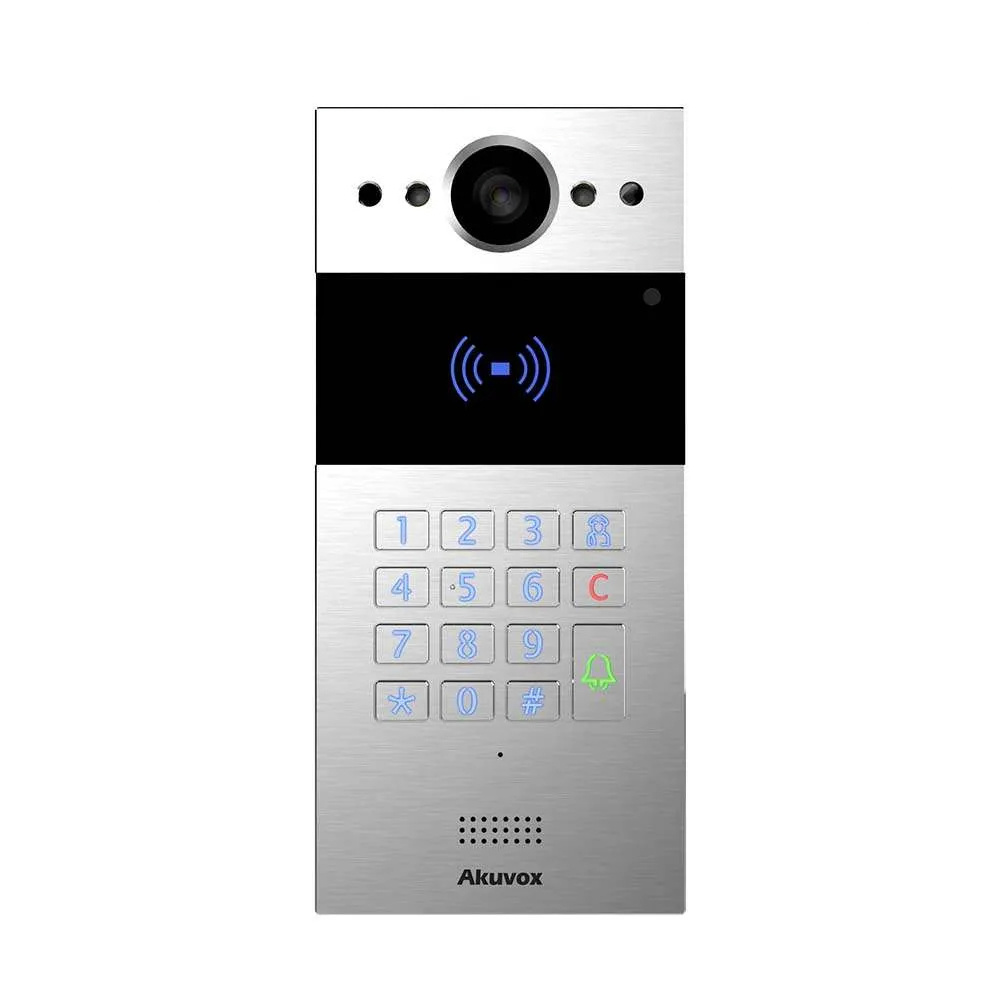 Akuvox R20K Intercom met keypad, incl. opbouw set - Voip and Go