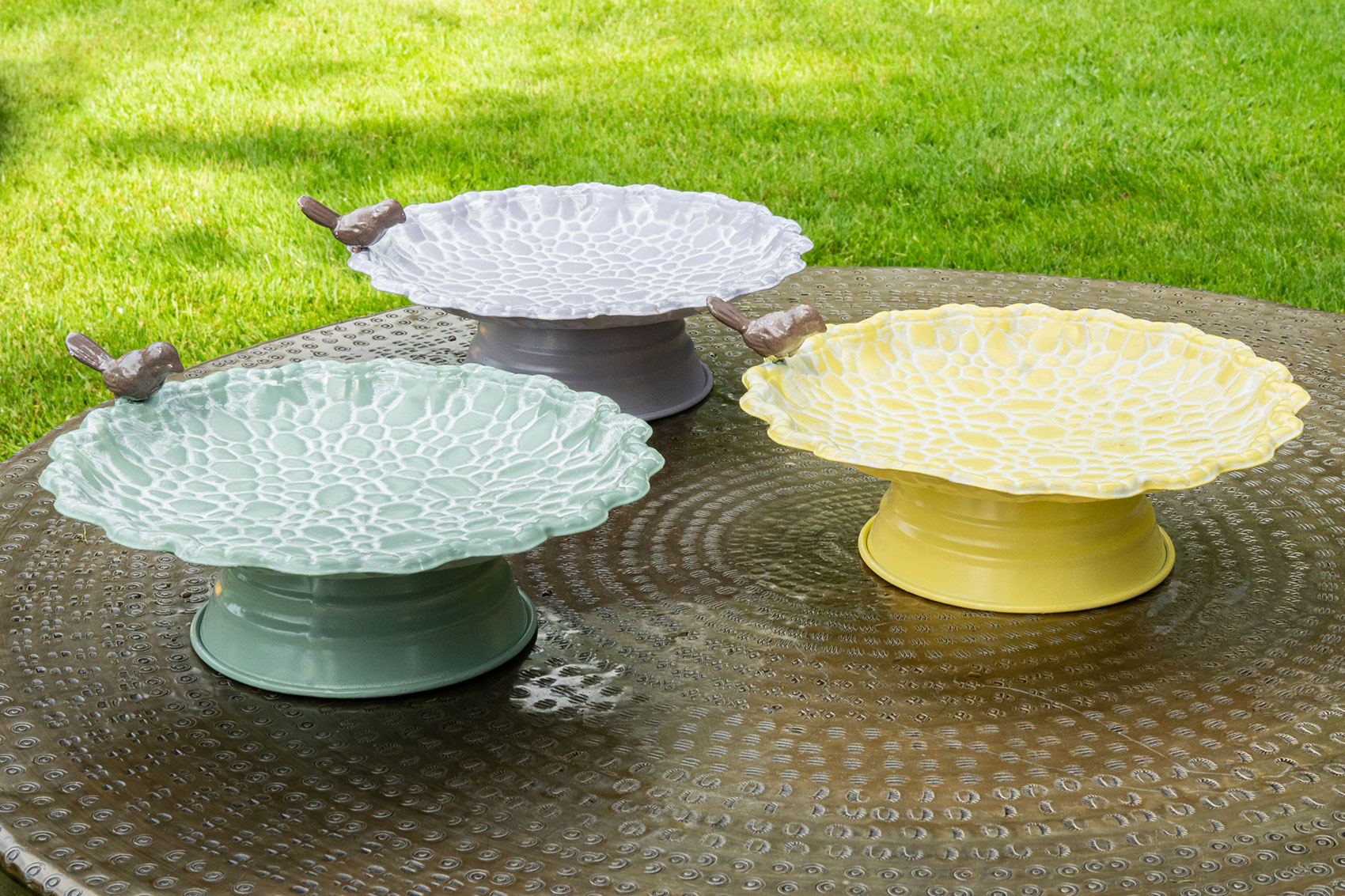 Vogeltrinkschale Rene Spring 3er-Set - Feuertischshop.com