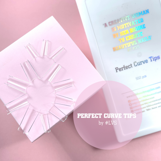 LoveNess Perfect Curve Clear Tips 552pcs - Nagelgroothandel.nl