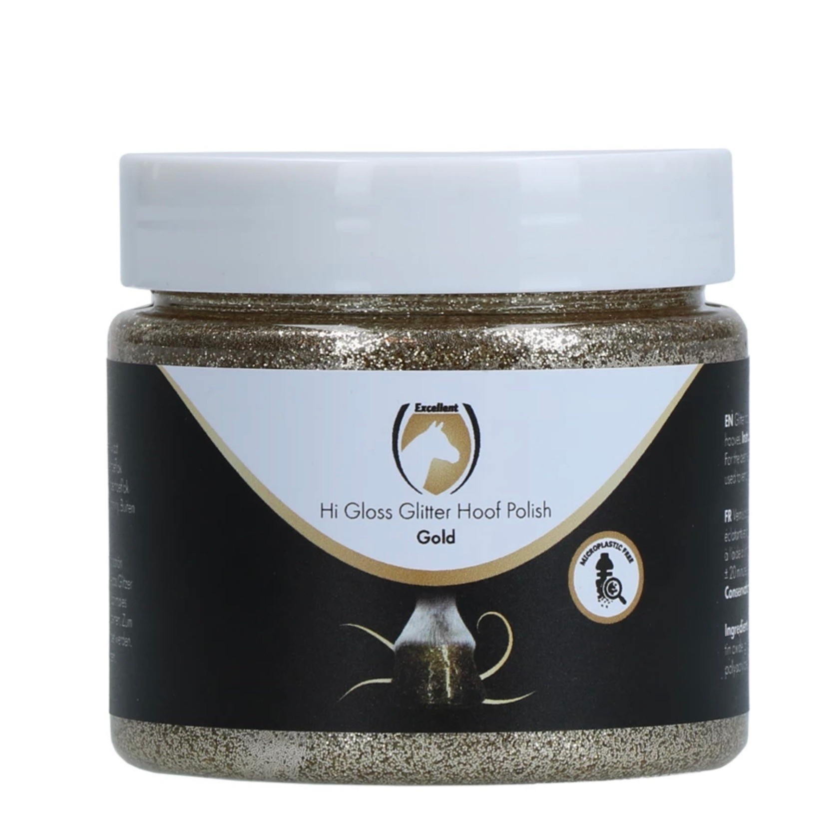 Hofman Excellent Horse Hi Gloss Glitter Hoof Polish Gold 150ml ...