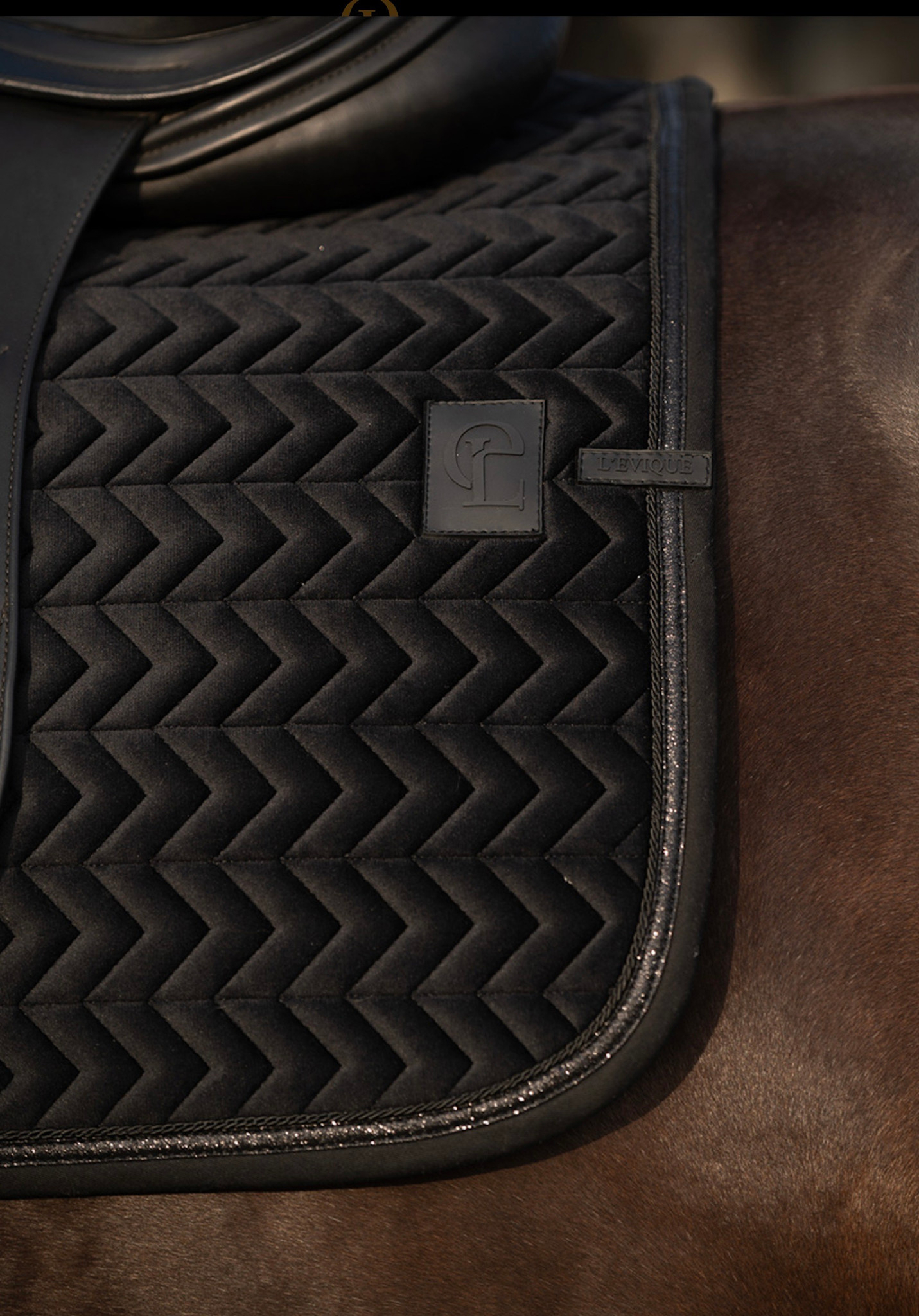 L'Evique dressage saddlepad Zira Black - Equestrian Style Exclusive ...