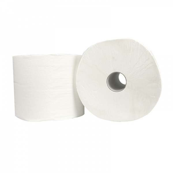 Papier industriel collé 100% cellulose 2 plis - 26,5 cm x 380 m - 2 ...