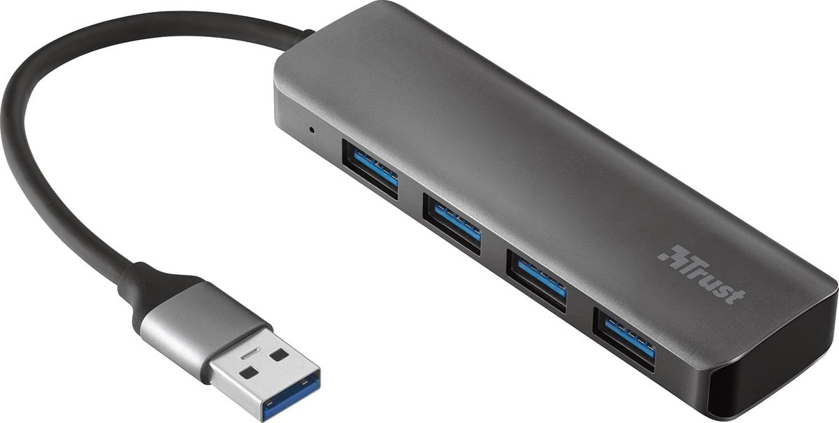 Trust - Halyx USB 3.2 Hub 4 ports - Livré en 24 heures - VerpakkingenXL.be