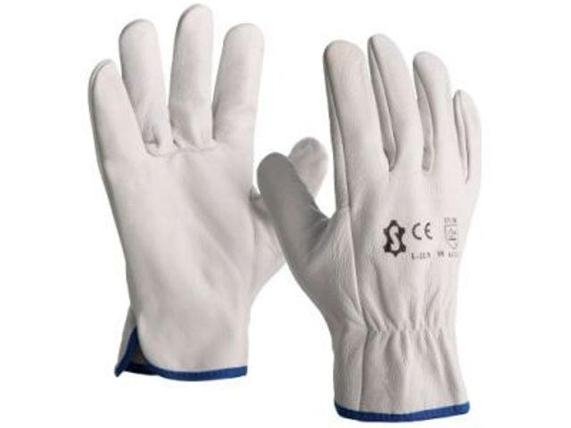 Bullflex 10420 driver rundleer flanel gevoerd naturel werkhandschoen ...