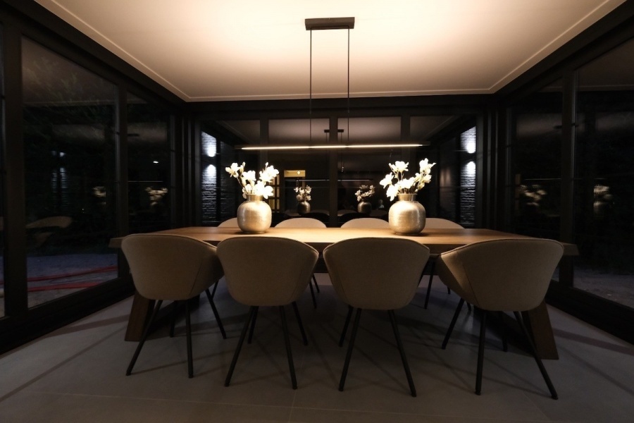 Hanglamp eettafel | eettafel verlichting | Tafellamp zwart LED - Licht ...