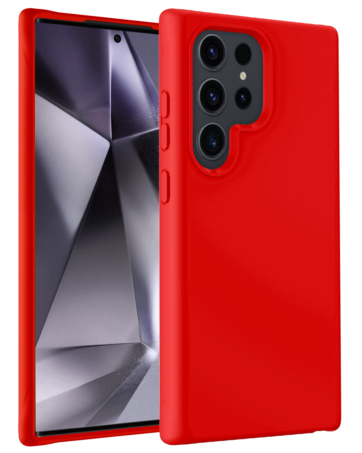 BTH Hoesje Geschikt voor Samsung S24 Ultra Hoesje Siliconen Case Hoes ...