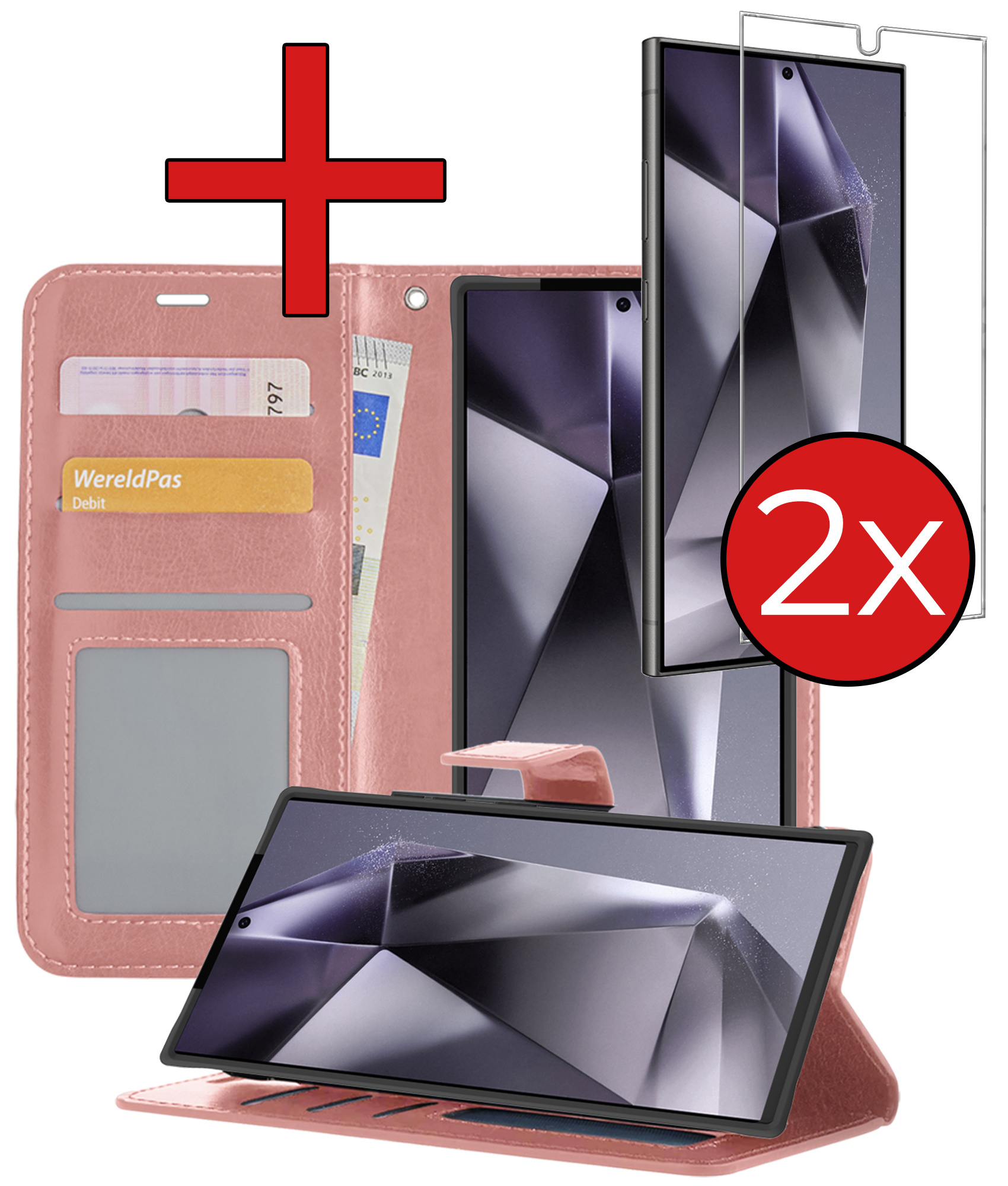 BTH Hoesje Geschikt voor Samsung S24 Ultra Hoesje Book Case Hoes ...