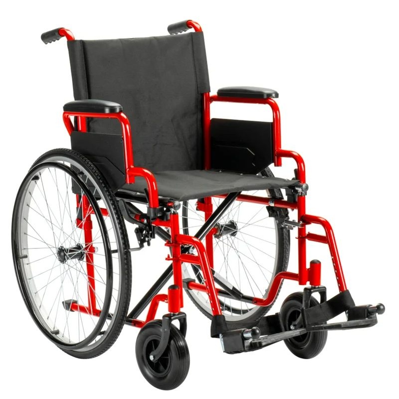 Sky Basic rolstoel - ROOD - Scholten Hulpmiddelen B.V.