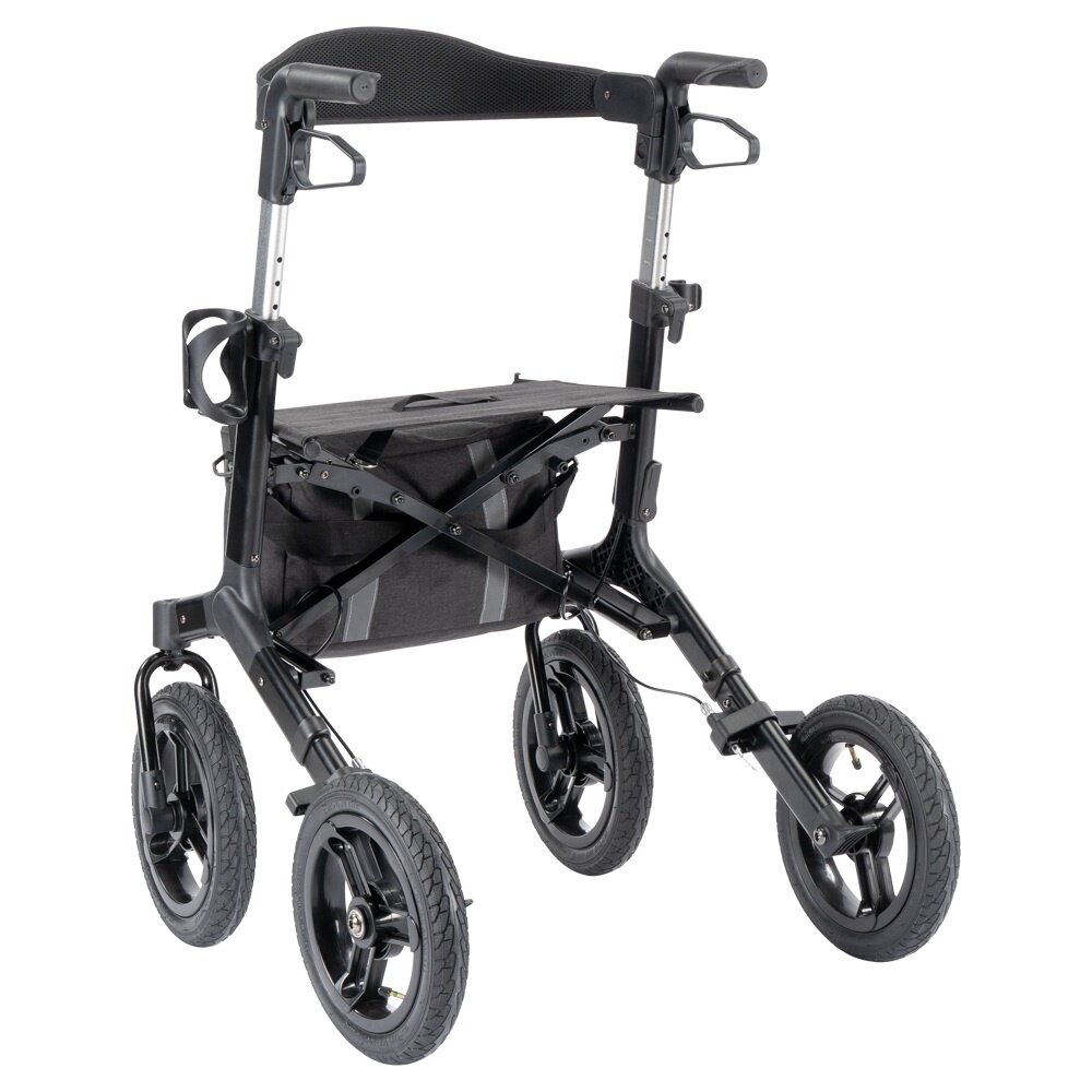 MultiMotion Outdoor rollator - Zwart - Scholten Hulpmiddelen B.V.