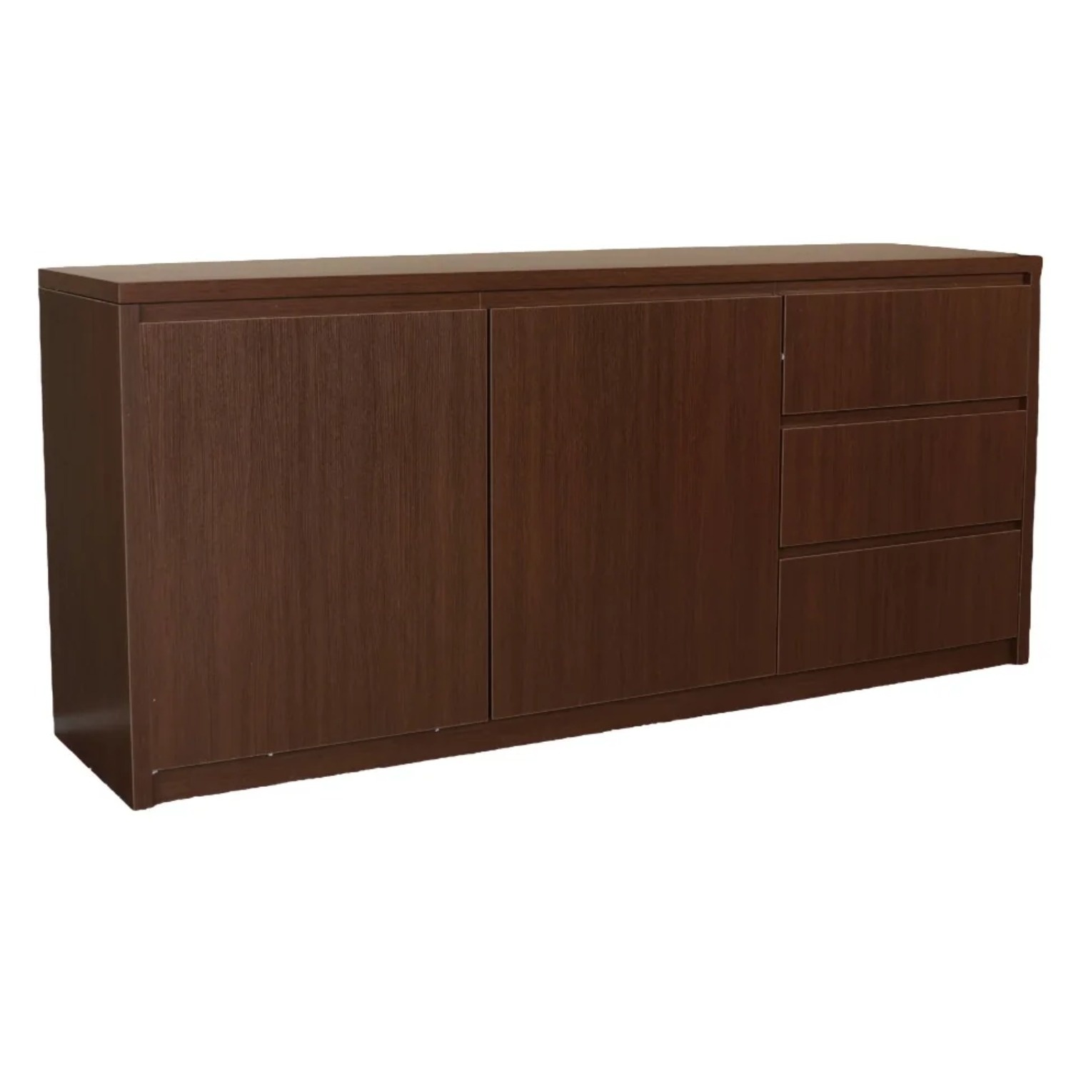 Dressoir melamine walnoot 180cm Cassie - Laagsteprijsgarantie.com