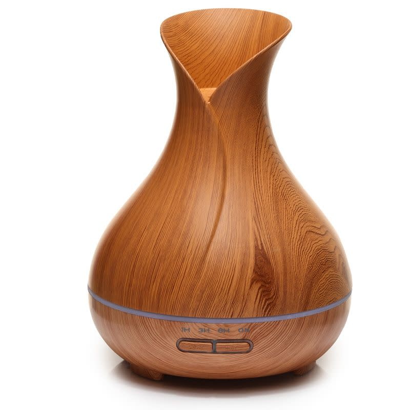 Eden Gecannelleerde top Druppelvormige LED aroma Diffuser 100 ml - Damperij