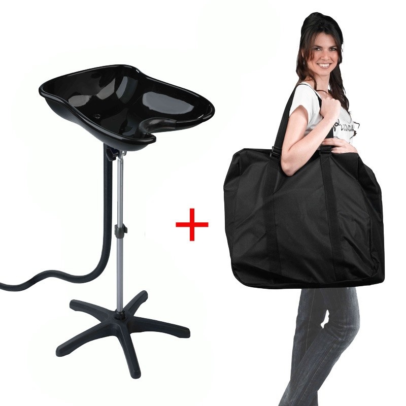 Compact Draagbare Wasbak Zwart