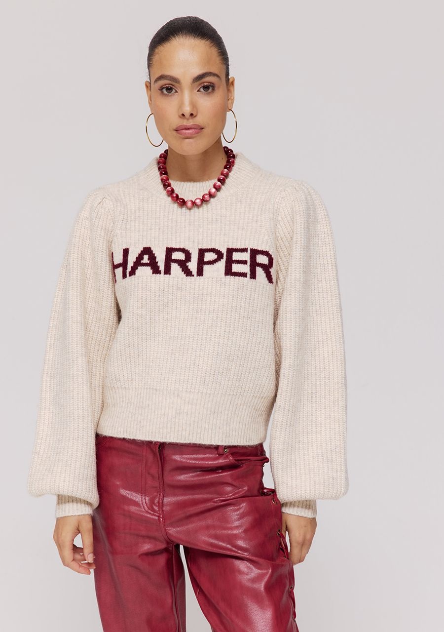 HARPER & YVE Lysanne Sweater Beige - Maison Majé