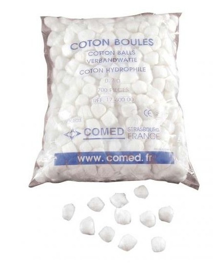Wattenbollen - 0,7gr - 700stuks - wattenbolletjes wit - cotton balls ...