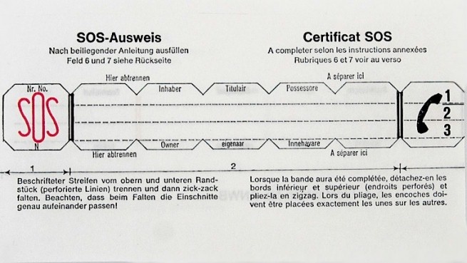 Losse alarmpas / informatiestrook voor de SOS Talisman - Vosmedisch.nl ...