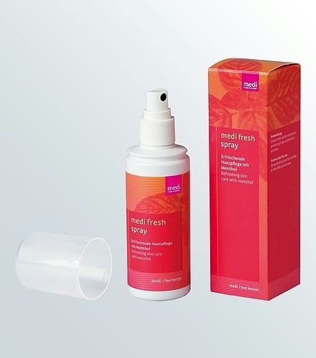 Medi Fresh verkoelende spray - bij gebruik van compressie kousen ...
