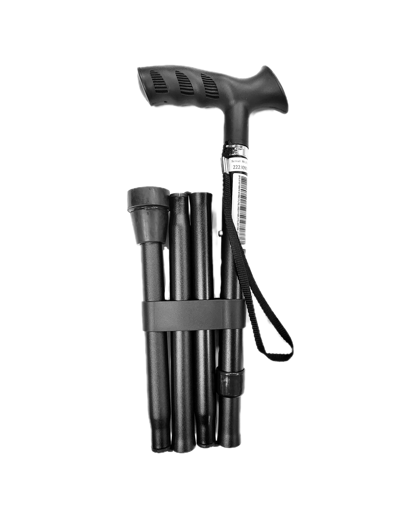 Luxe opvouwbare wandelstok met ergonomische Soft-Grip handgreep ...