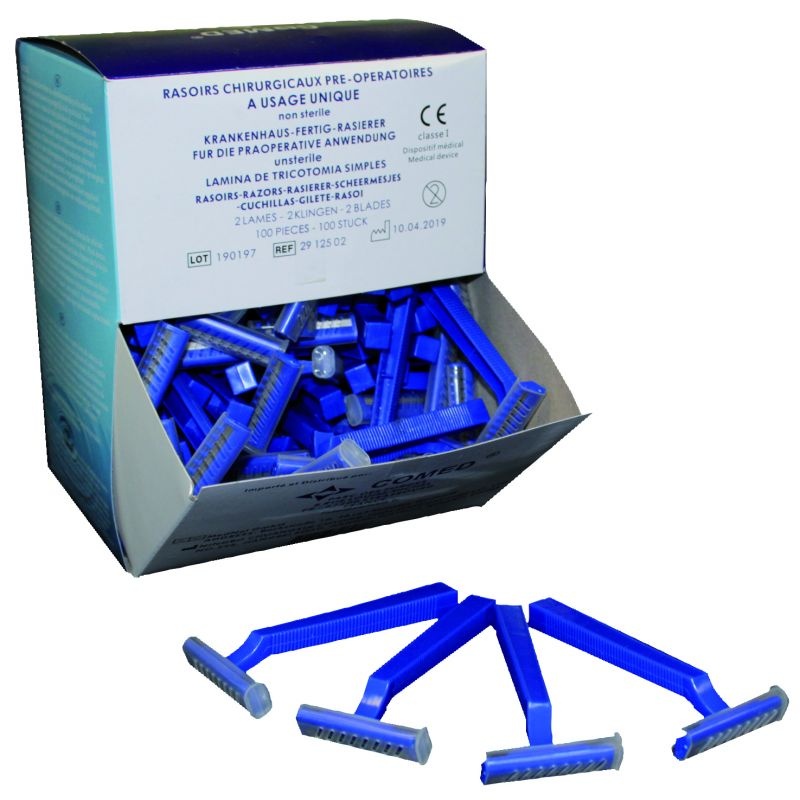 Scheermesjes disposable met 2 mesjes 100 stuks - Vosmedisch.nl - A. Vos ...