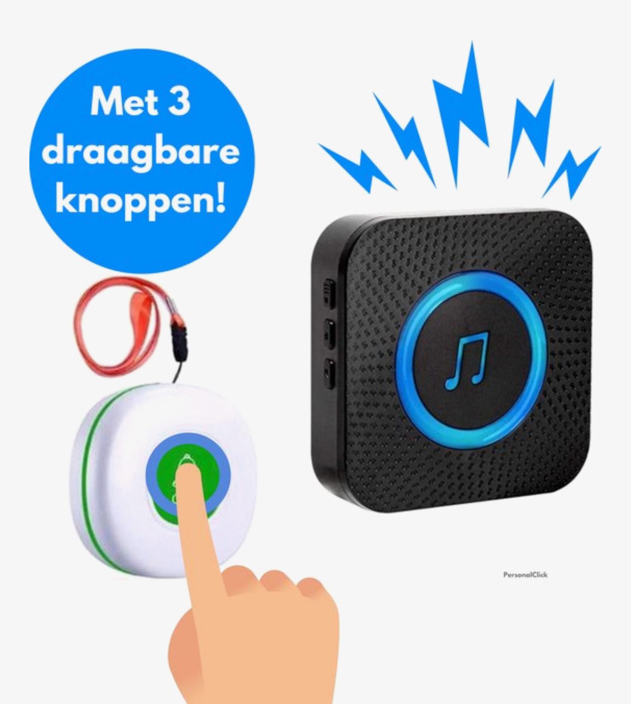 Alarmknop Ouderen. Personenalarmering in huis. Noodknop ouderen ...