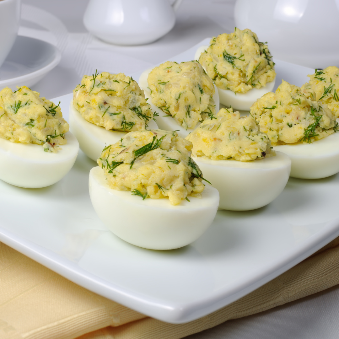 Gevuld eitje met heksen kaas - Poel Vers