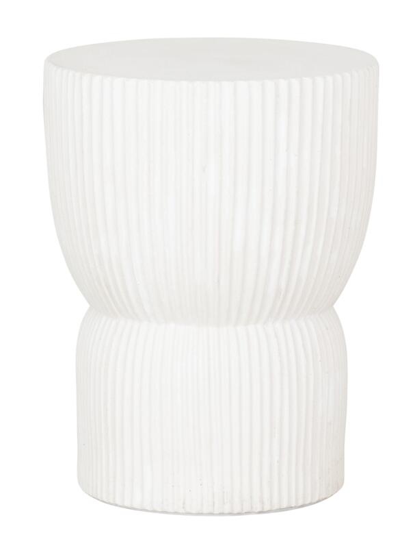 Stool Fluted White - Must living