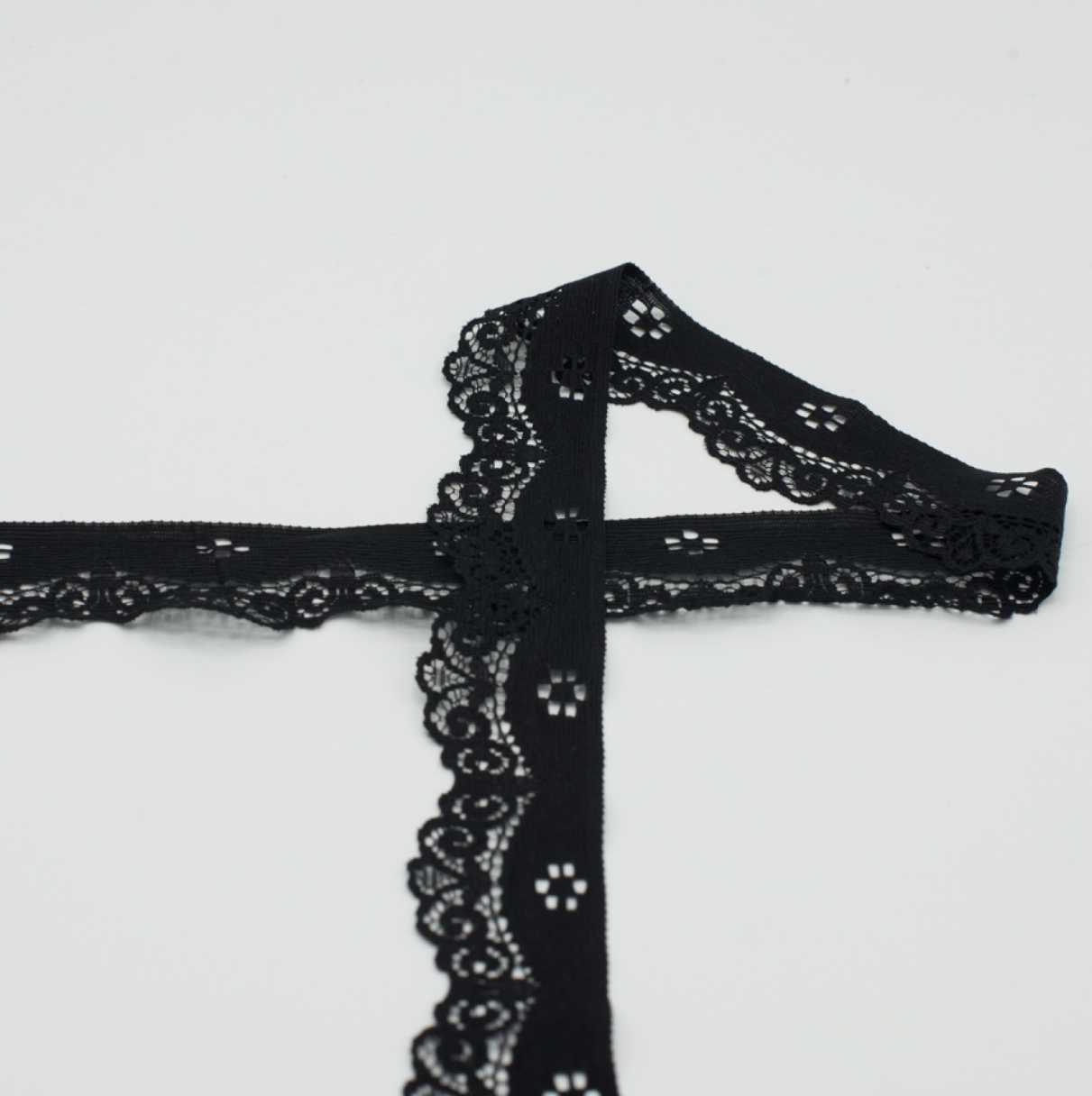 Black - lace elastiek stretch - Atelier Nie Nie
