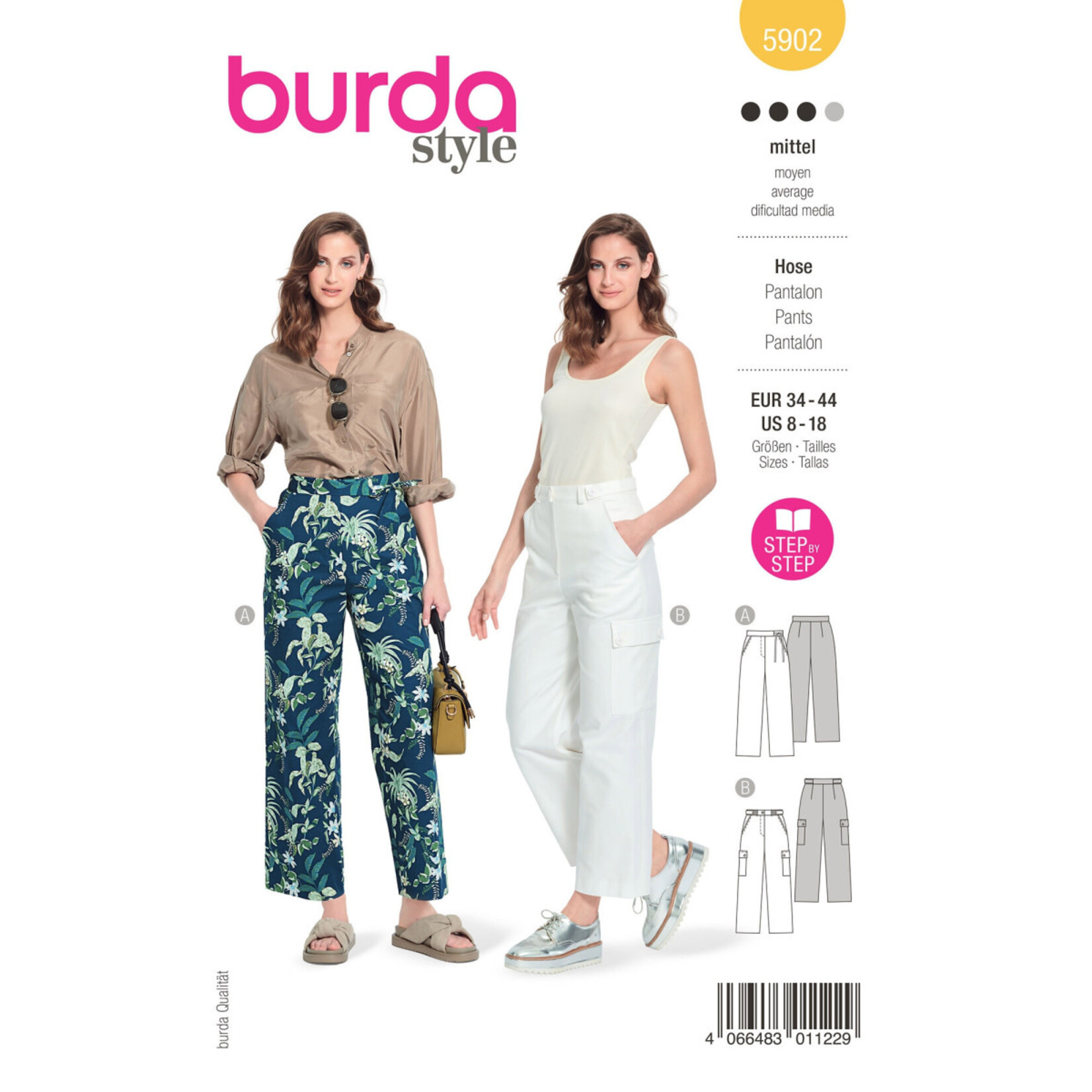 Burda 5902 - Cargo pants - Atelier Nie Nie