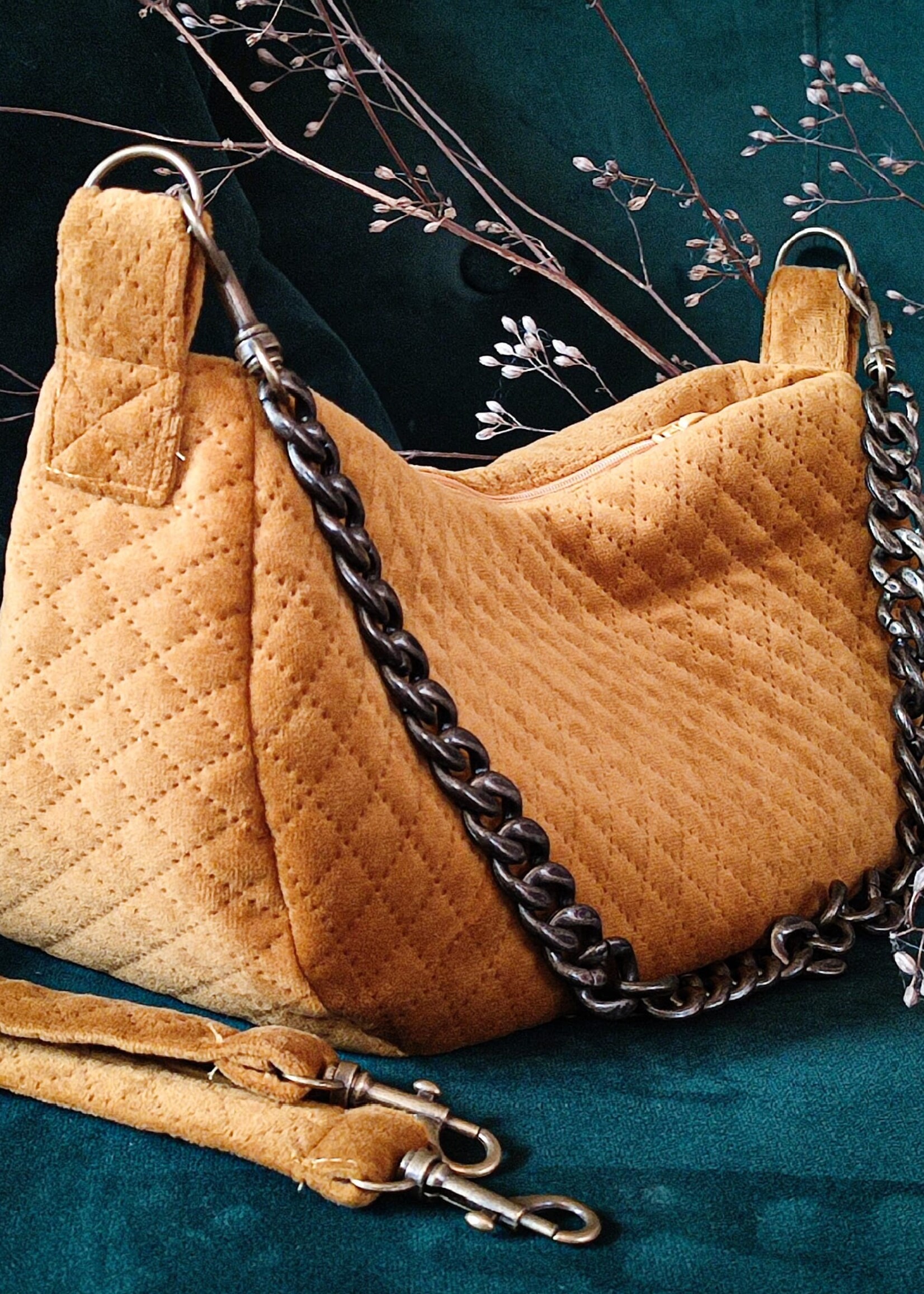 Handtasje oker - DIY - Atelier Nie Nie