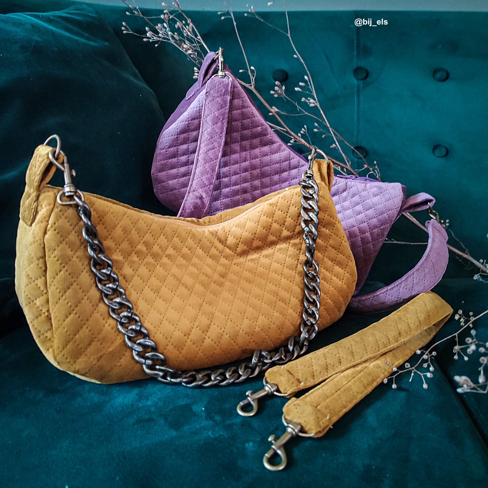 Handtasje oud roze - DIY - Atelier Nie Nie