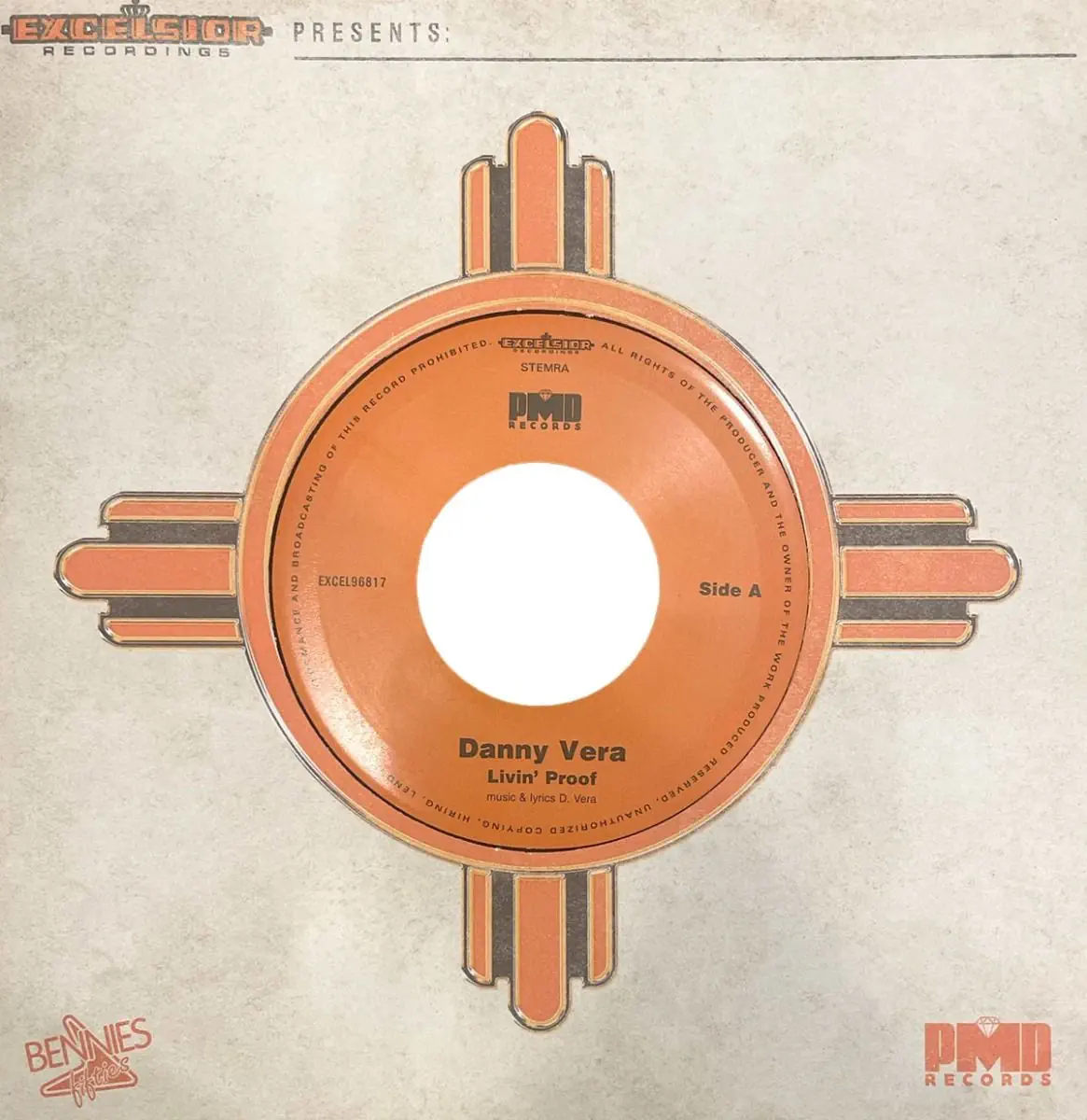 Danny Vera - Livin' Proof / Like It Always Was (7 inch) vinyl - PMD ...