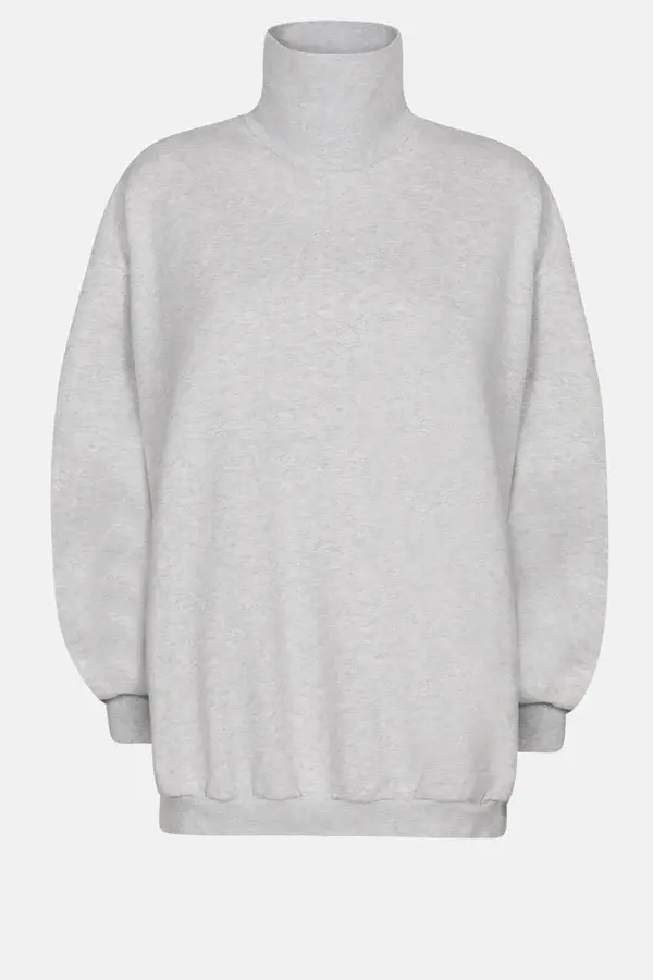 KEEP MARLED GREY OVERSIZED SWEAT - The Closet
