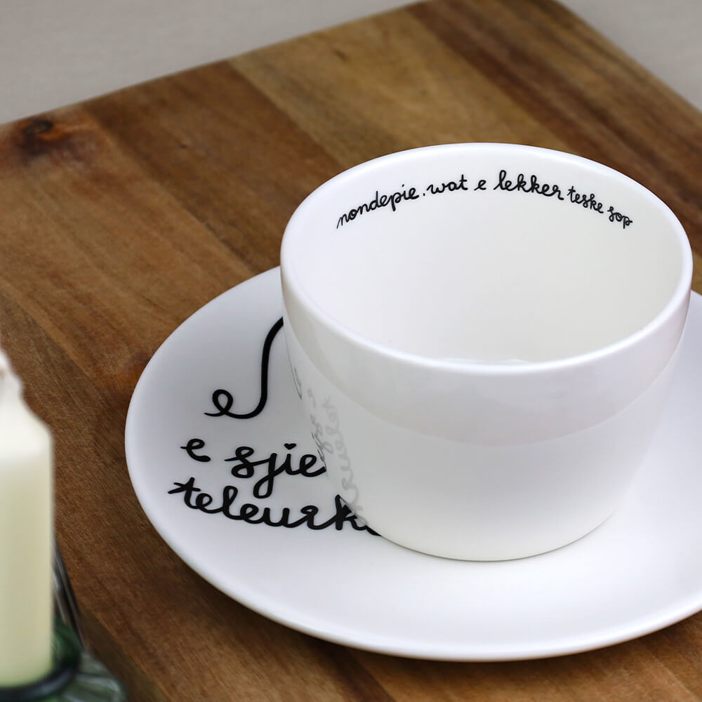 Kom 'Nondepie, wat e lekker teske sop' - Ø 11,5 cm - Maastricht Store