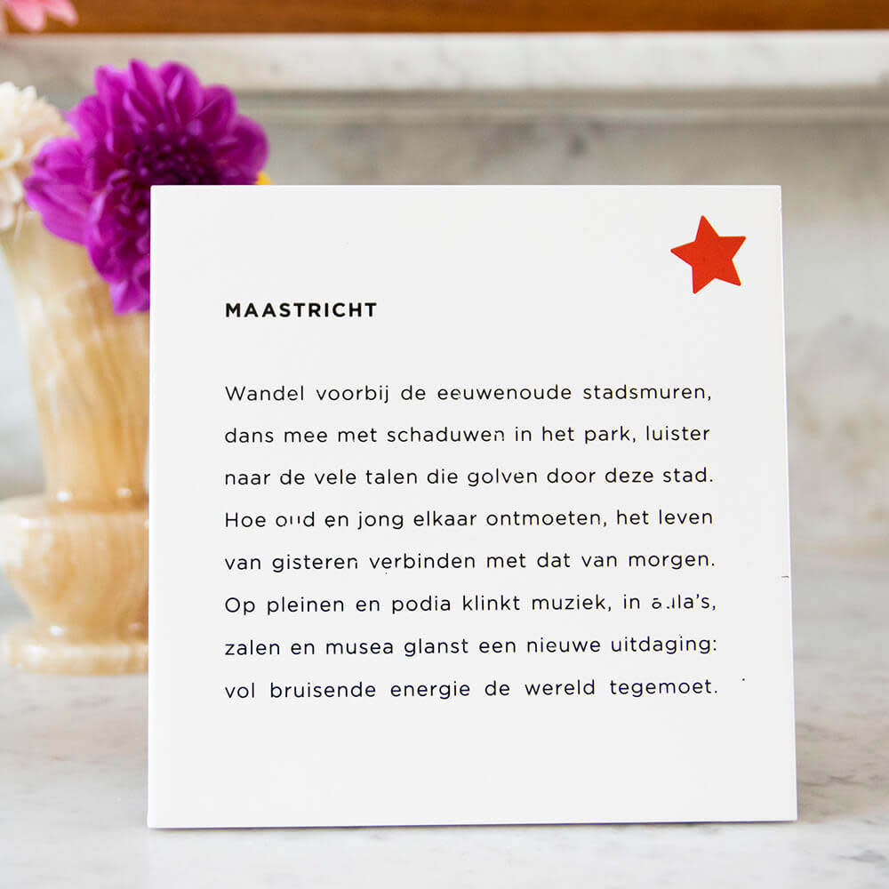 Gedicht tegel - Maastricht Store