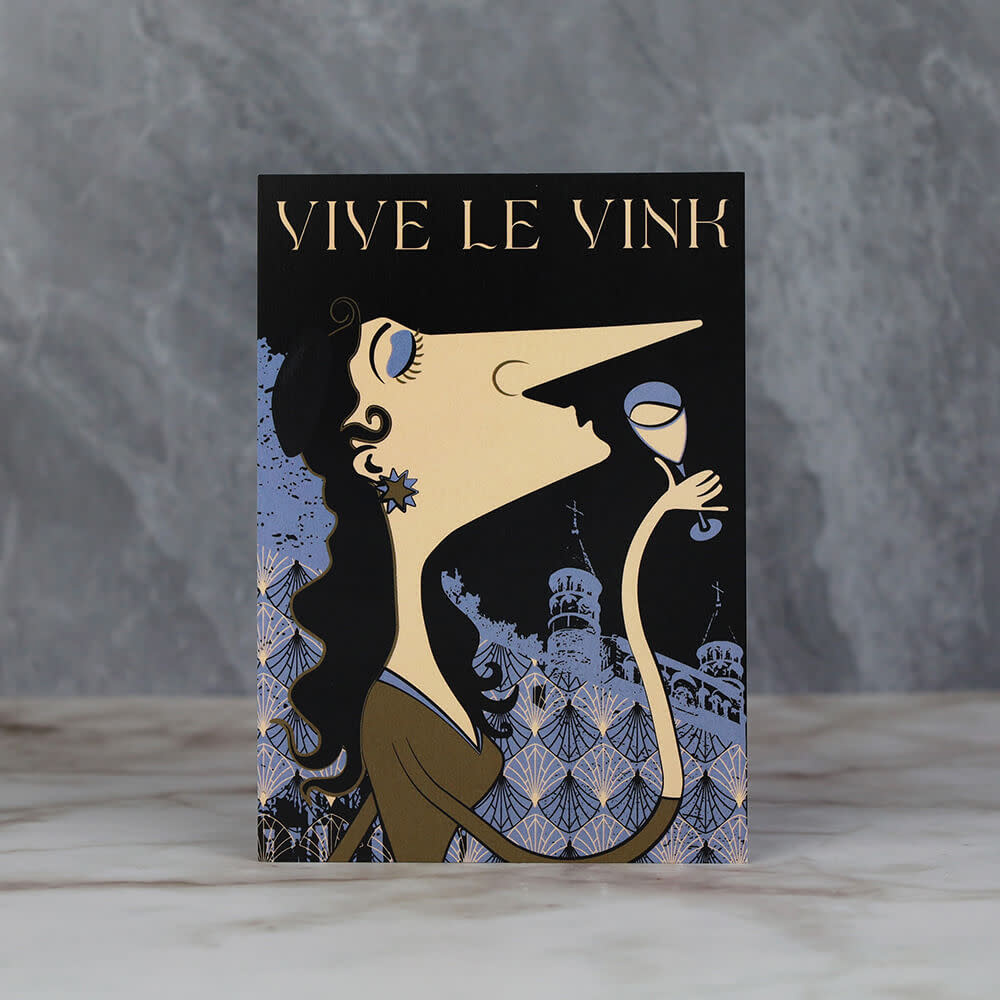 Ansichtkaart Vive le Vink art illustratie - Maastricht Store
